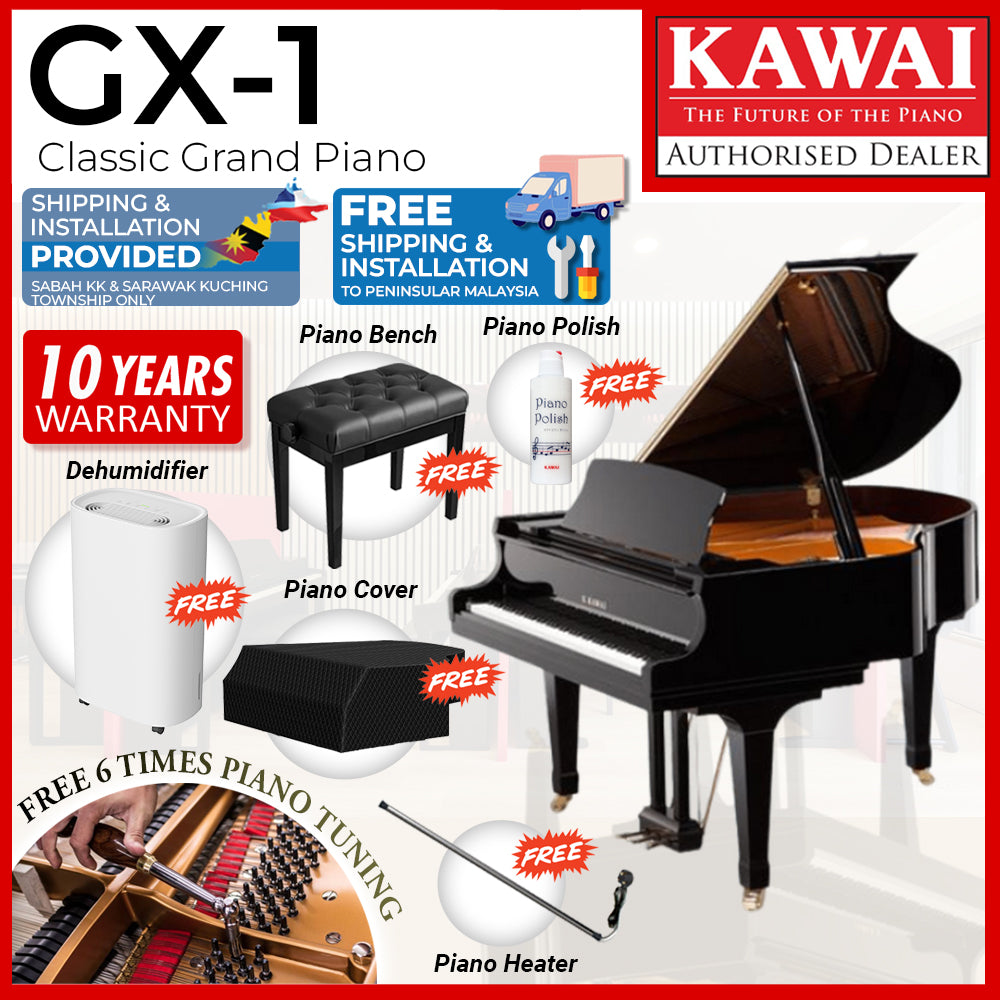 Kawai GX-1 [Made In Japan] Grand Piano - Ebony Polish (GX1 / GX 1 ...