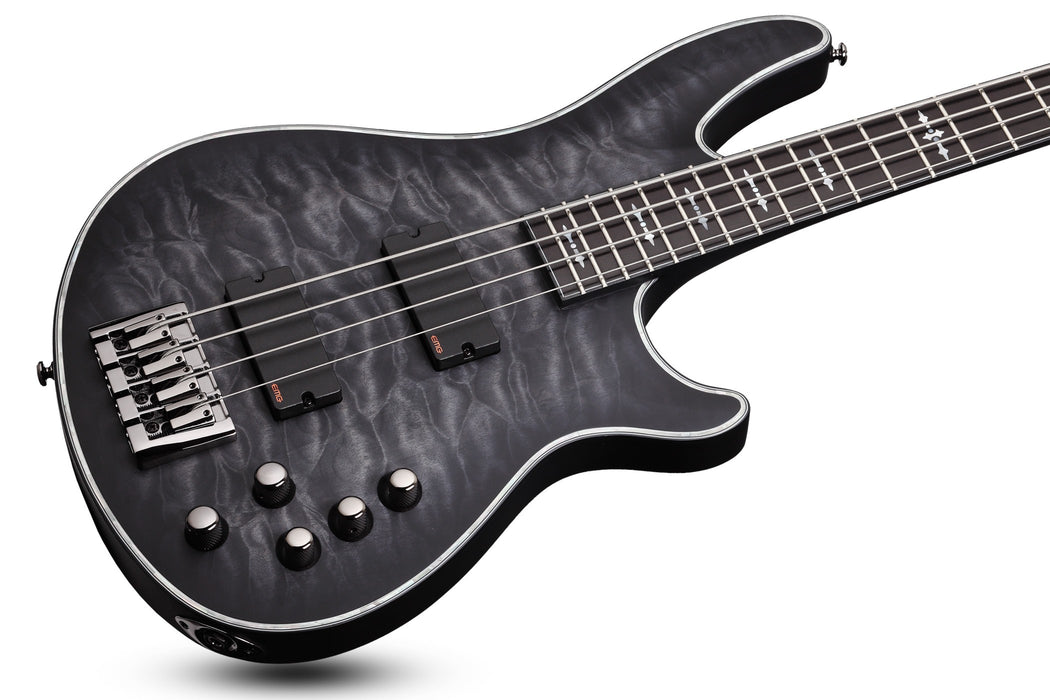 Schecter Hellraiser Extreme-4 Electric Bass Guitar - See Thru Black ...