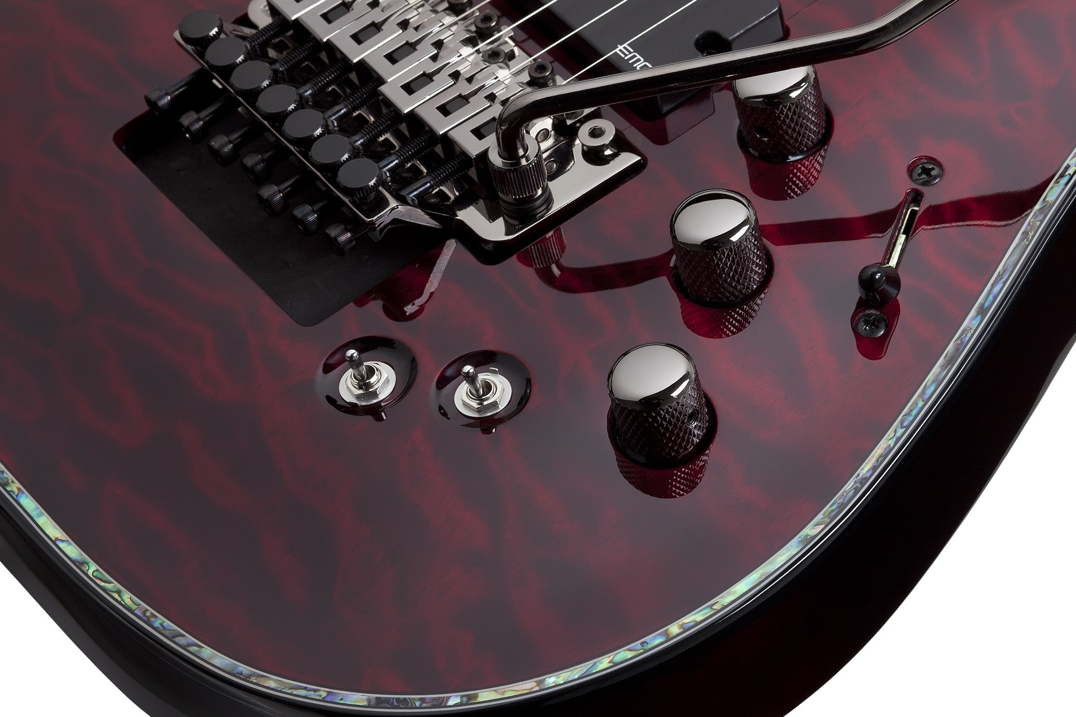 Schecter Hellraiser C-7 FR S Left-Handed Electric Guitar - Black Cherry ...