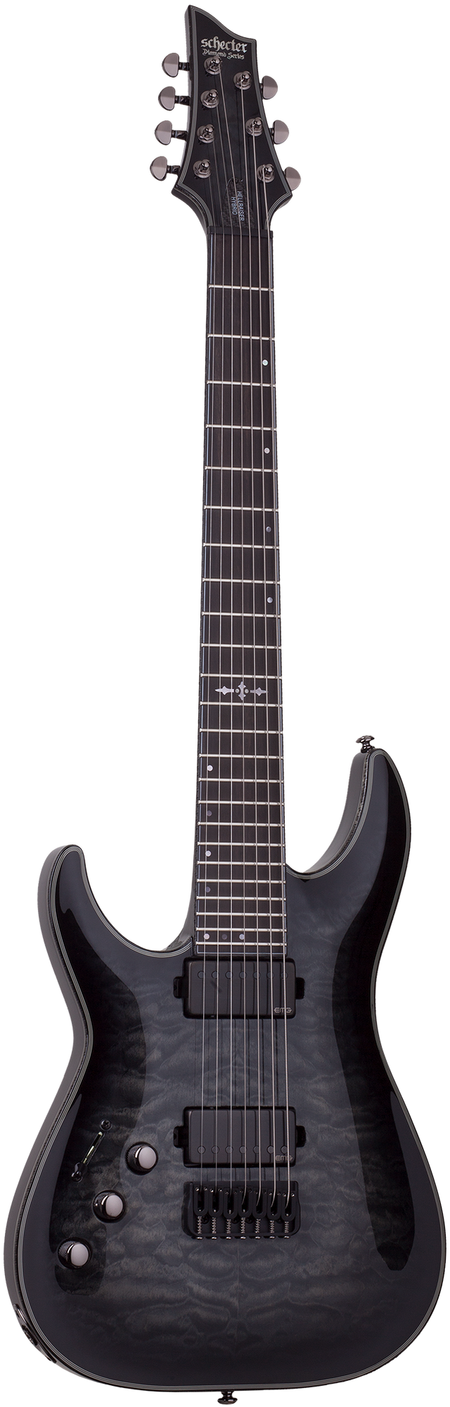 Schecter Hellraiser Hybrid C-7 Left-Handed Electric Guitar - Trans ...