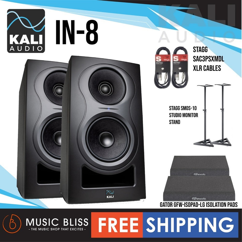 Kali Audio IN-8 V2 8-inch Powered Studio Monitor with FREE Isolation ...