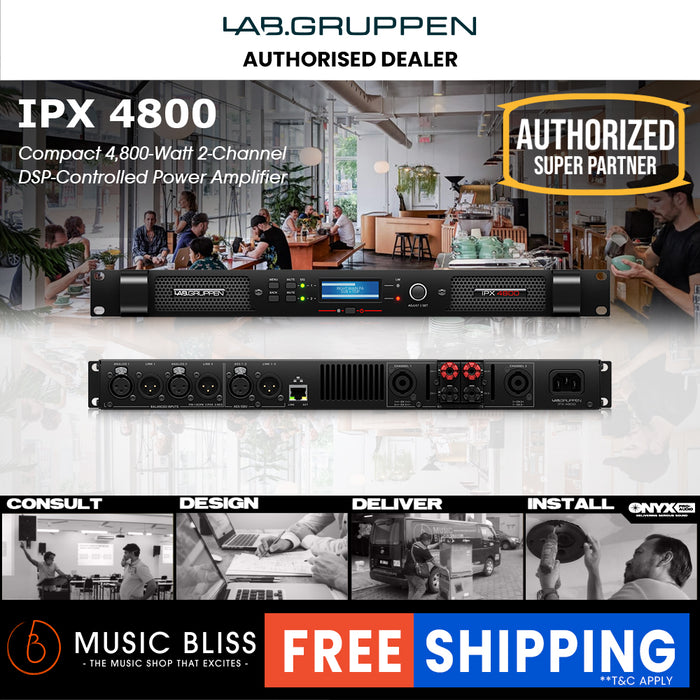 Lab Gruppen IPX 4800 Compact 4800W 2-Channel DSP Controlled Power ...
