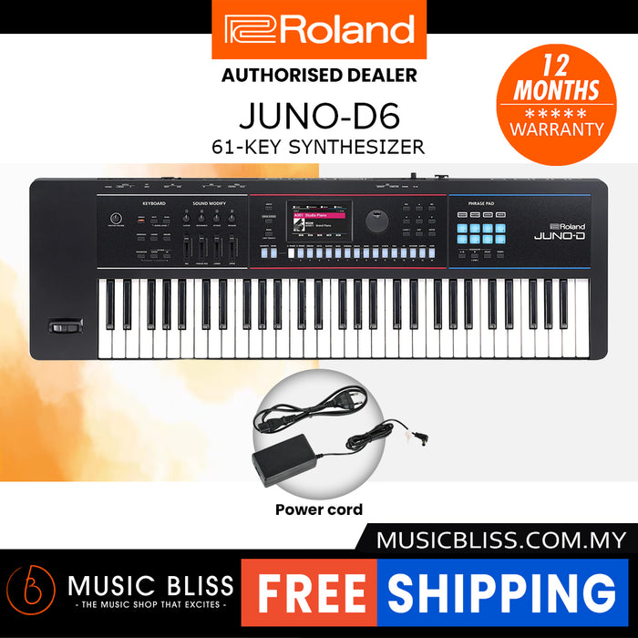 Roland JUNO-D6 61-key Synthesizer | Music Bliss Malaysia