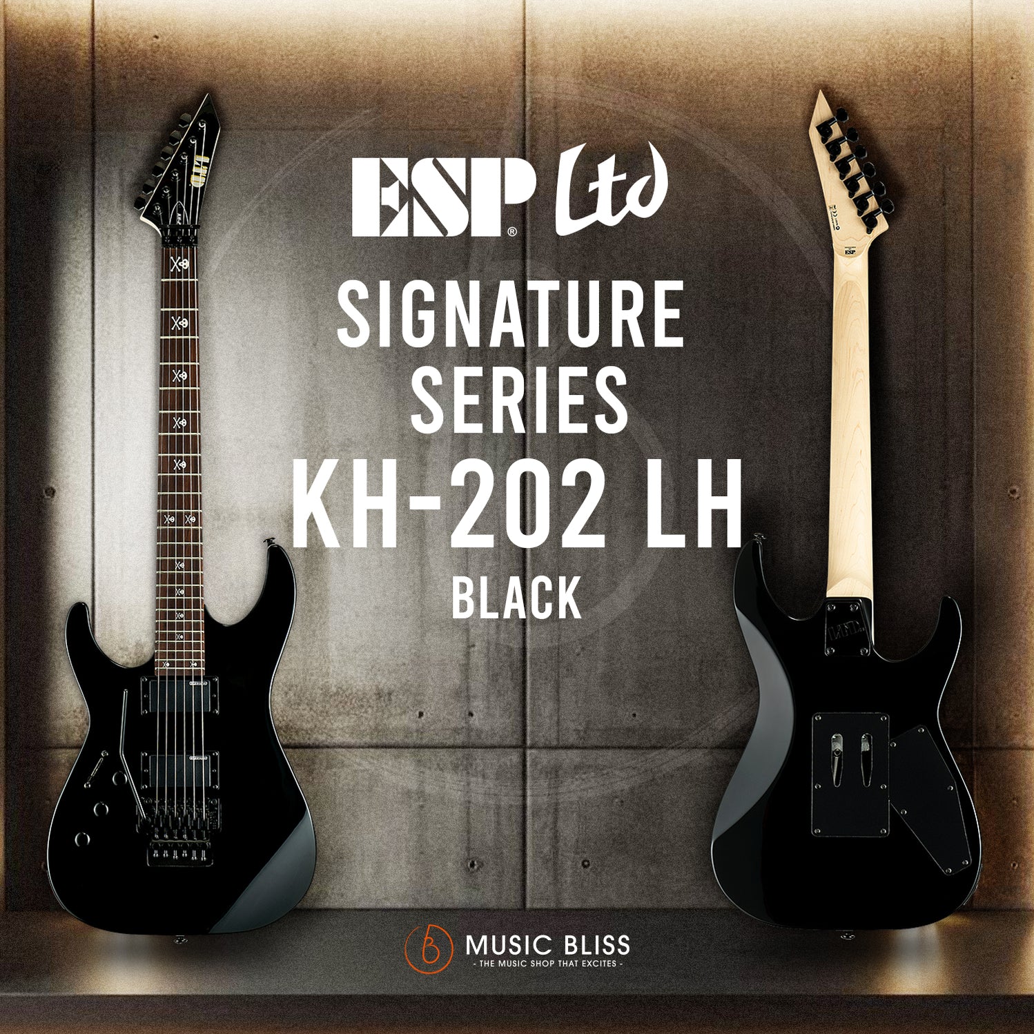 ESP LTD KH-202 Kirk Hammett Signature Left Handed Electric Guitar ...