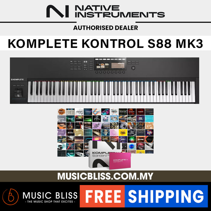 Native Instruments Komplete Kontrol S88 MK3 88-key Midi Controller | Music Bliss Malaysia
