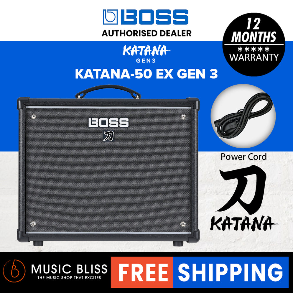 Boss Katana 50 EX G3 - Gen 3 50-watt 1x12'' Guitar Combo Amplifier ...