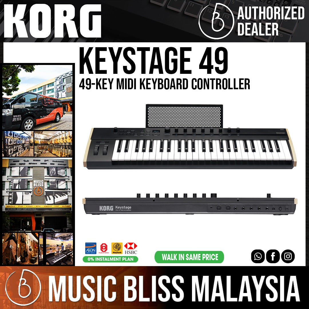 Korg Keystage 49 49-key MIDI Keyboard Controller | Music Bliss Malaysia