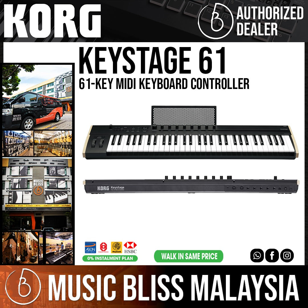 Korg Keystage 61 61-key MIDI Keyboard Controller | Music Bliss Malaysia