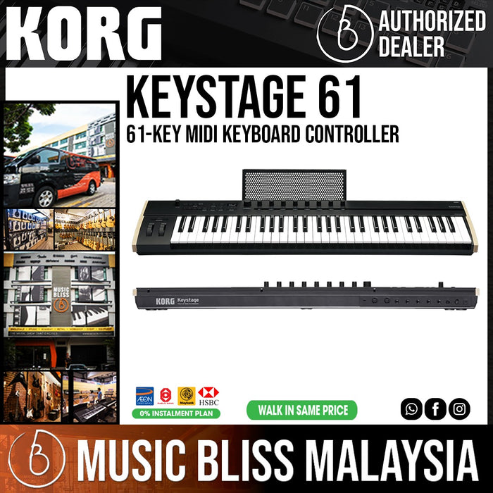 Korg Keystage 61 61 Key Midi Keyboard Controller Music Bliss Malaysia