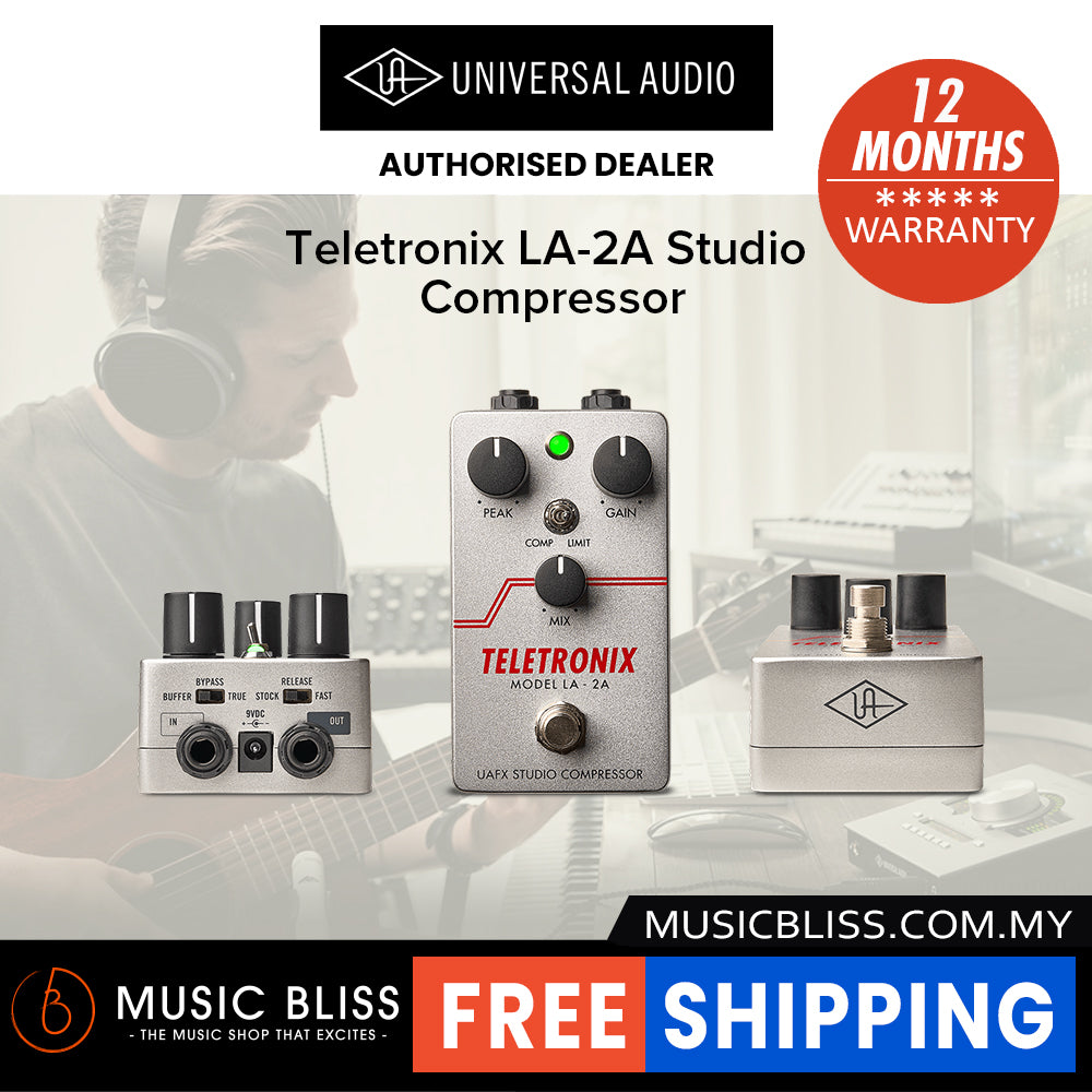 Universal Audio Teletronix LA-2A Studio Compressor Pedal | Music Bliss ...