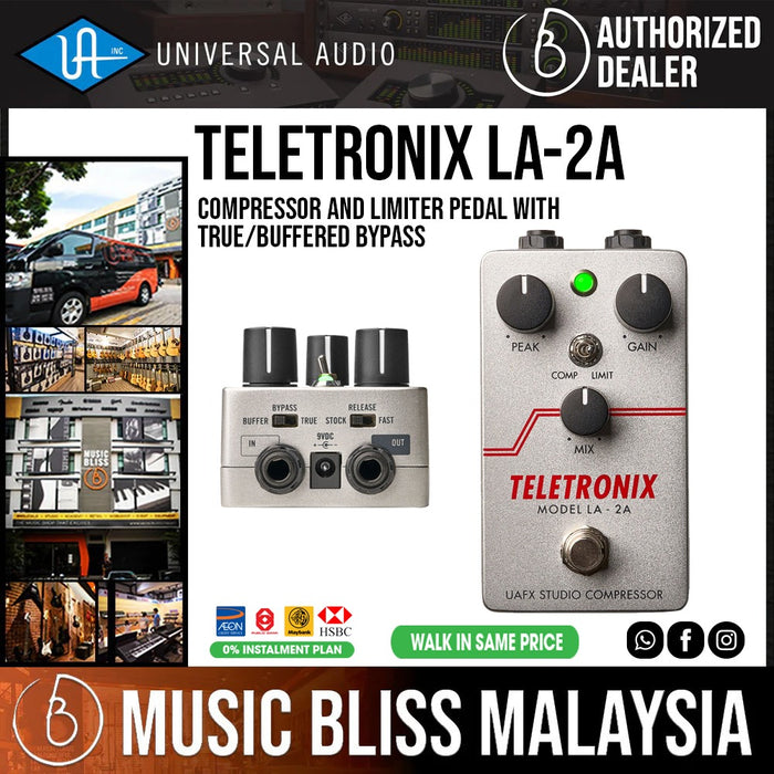 Universal Audio Teletronix LA-2A Studio Compressor Pedal | Music Bliss Malaysia