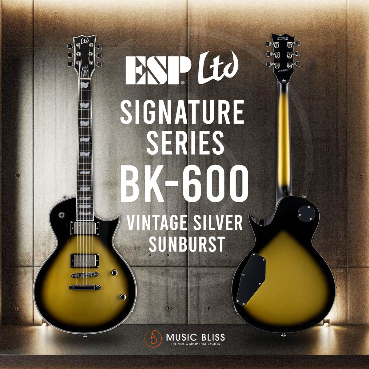 ESP LTD Bill Kelliher BK-600 Signature Electric Guitar - Vintage Silver ...