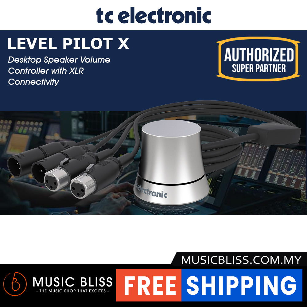 TC Electronic Level Pilot X Desktop Speaker Volume Controller with XLR ...