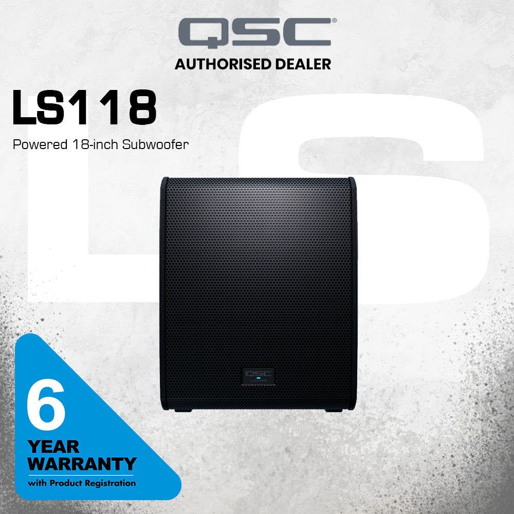 QSC LS118 4,000-watt 18-inch Active Subwoofer | Music Bliss Malaysia