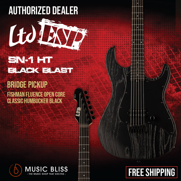 ESP LTD SN-1 HT Electric Guitar - Black Blast | Music Bliss Malaysia