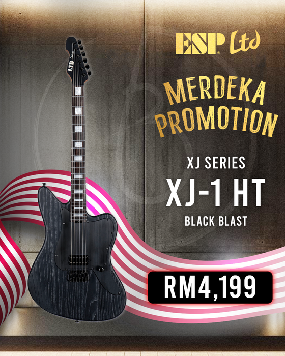 ESP LTD XJ-1 HT Electric Guitar - Black Blast | Music Bliss Malaysia