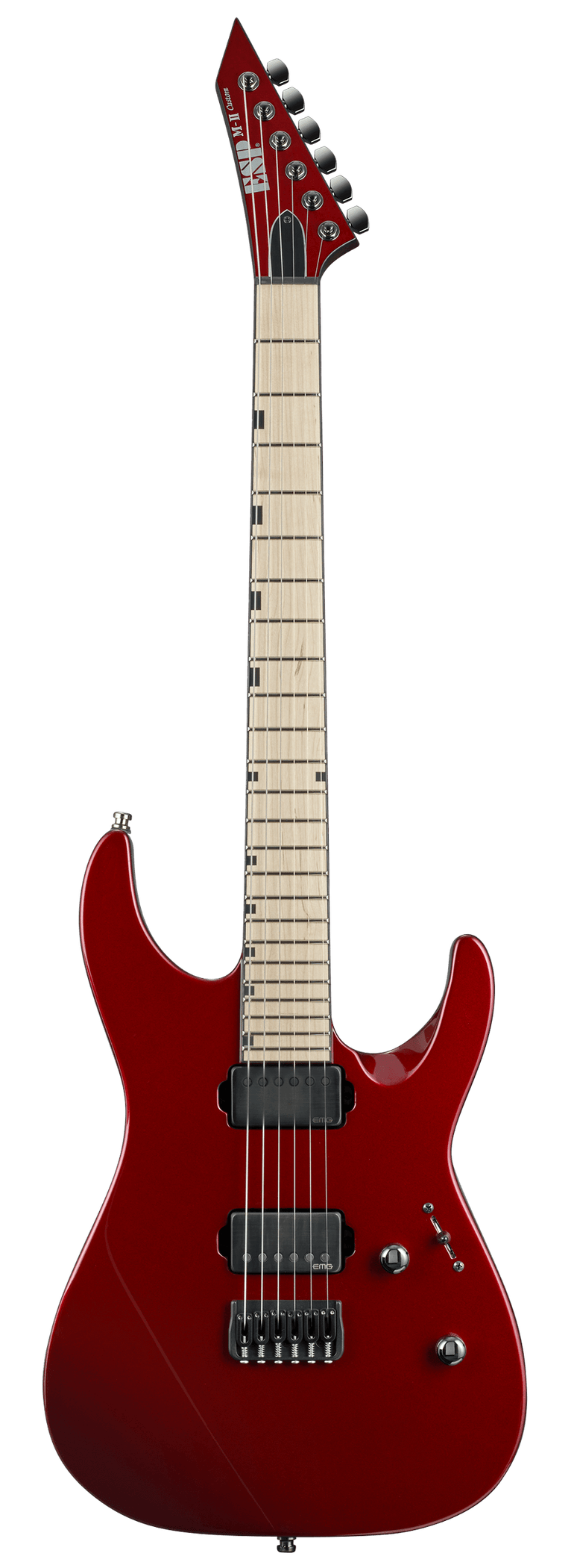 ESP Original M-II CTM NT Maple FB - Deep Candy Apple Red [MIJ - Made in ...