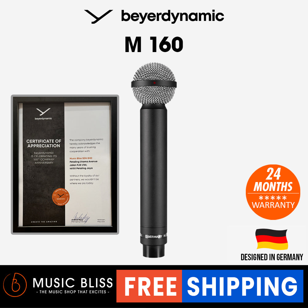Beyerdynamic M 160 Double Ribbon Microphone (M160 / M-160) | Music ...