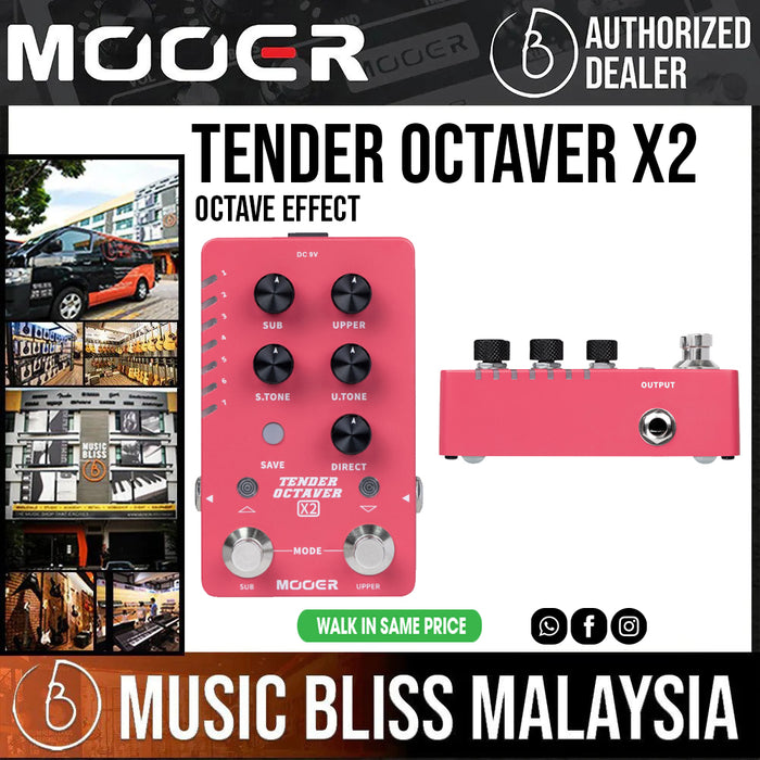 Mooer Tender Octaver X2 Octave Pedal | Music Bliss Malaysia