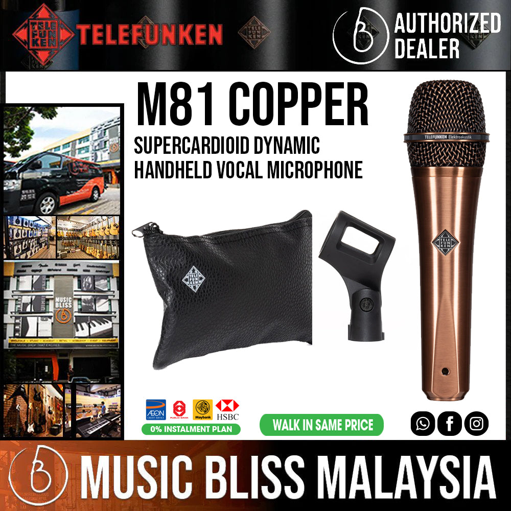 Telefunken M81 Supercardioid Dynamic Handheld Vocal Microphone - Copper ...