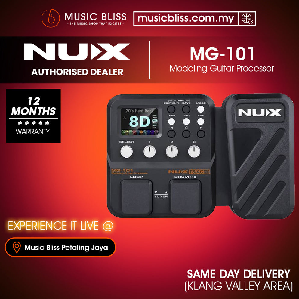 NUX MG-101 Modeling Guitar Processor | Music Bliss Malaysia