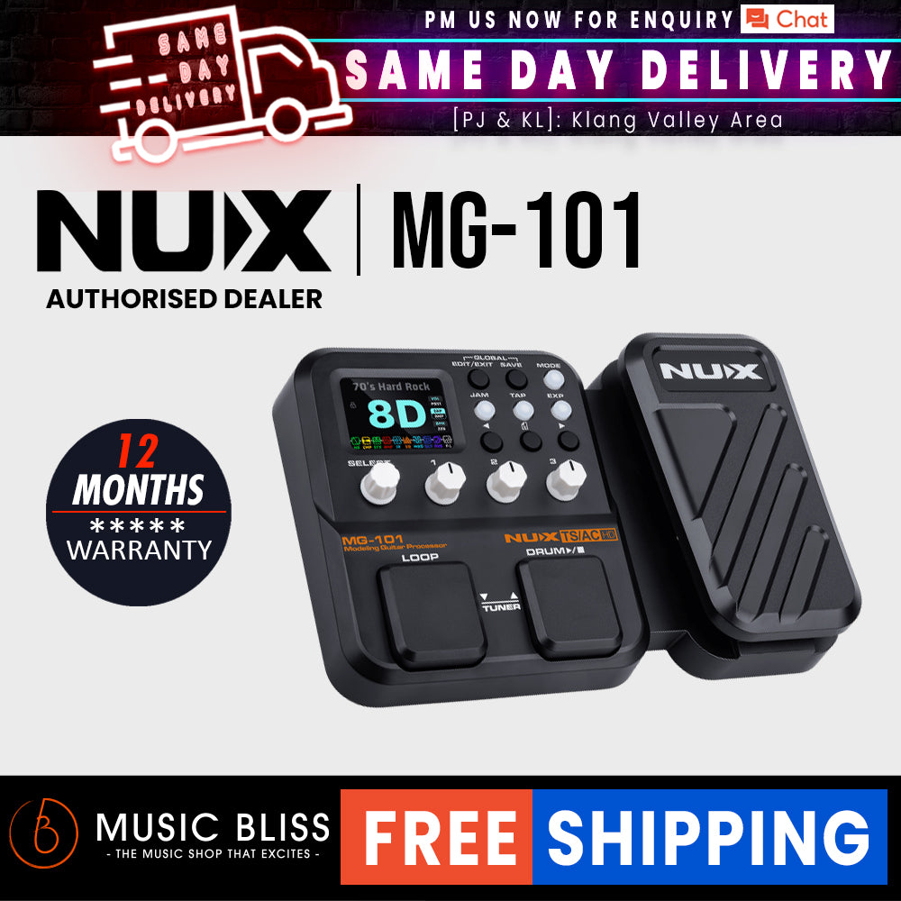 NUX MG-101 Modeling Guitar Processor | Music Bliss Malaysia
