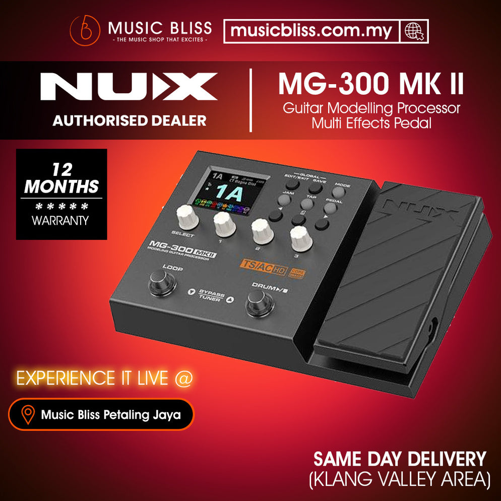 NUX MG300 MKII Guitar Modelling Processor Multi Effects Pedal | Music ...
