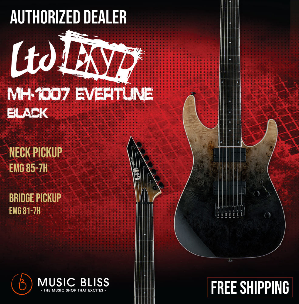 ESP LTD MH-1007 - Black Fade | Music Bliss Malaysia