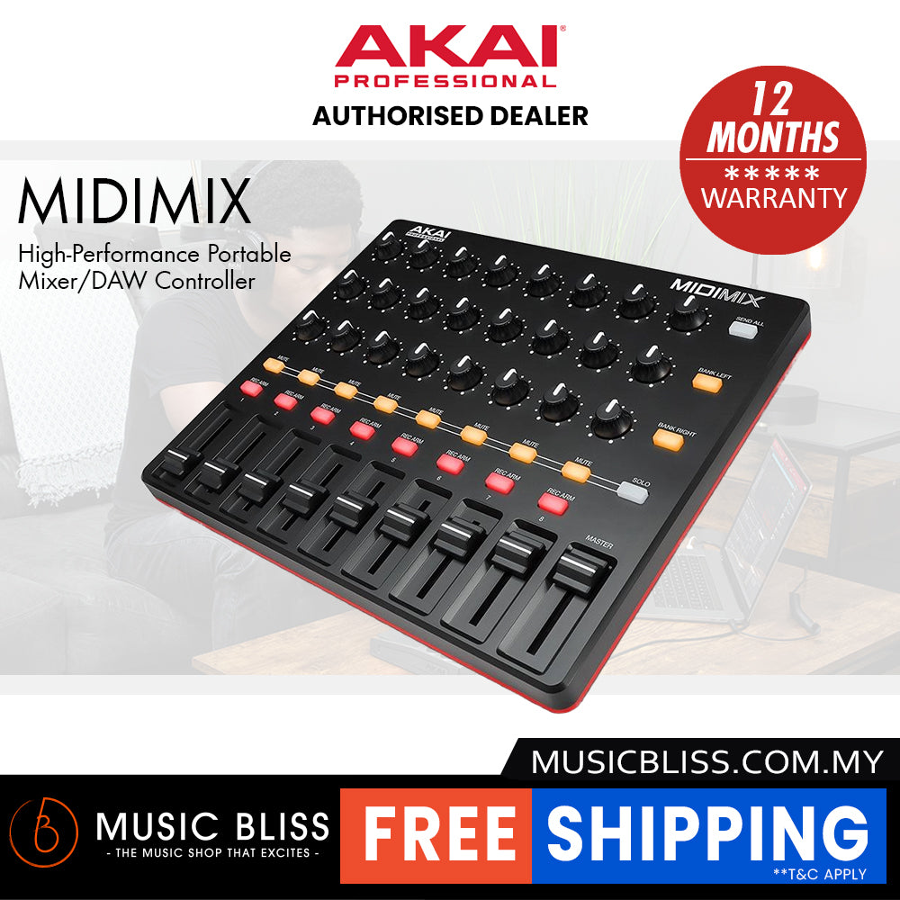Akai Professional Midimix High Performance Mixer | Music Bliss Malaysia