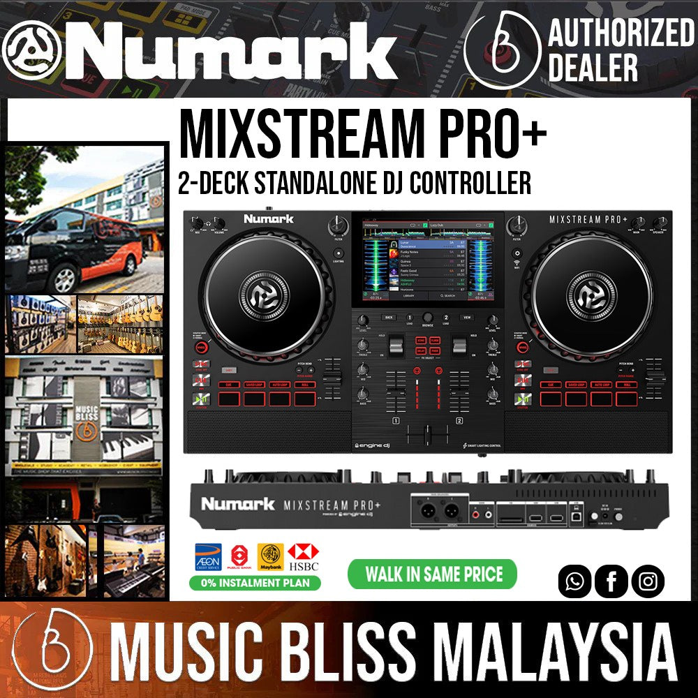 Numark Mixstream Pro + 2-deck Standalone DJ Controller | Music Bliss ...