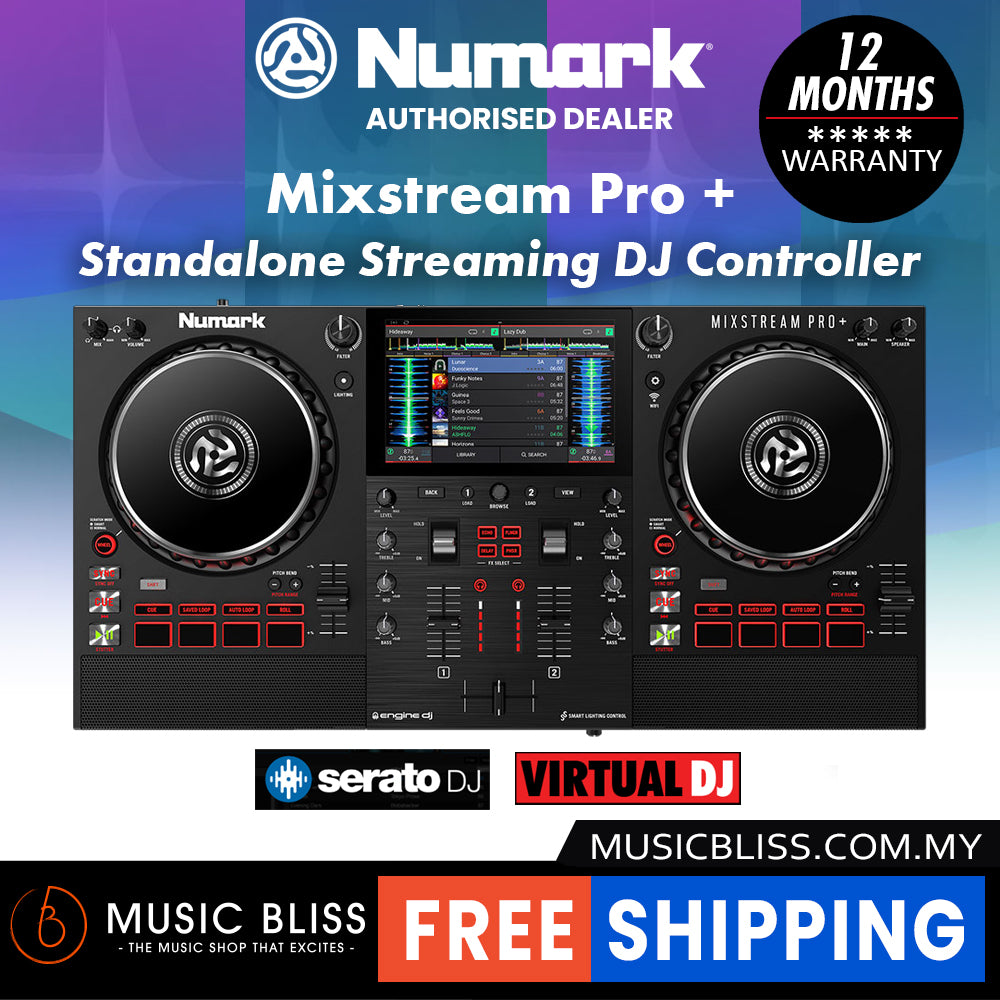 Numark Mixstream Pro + 2-deck Standalone DJ Controller | Music Bliss ...