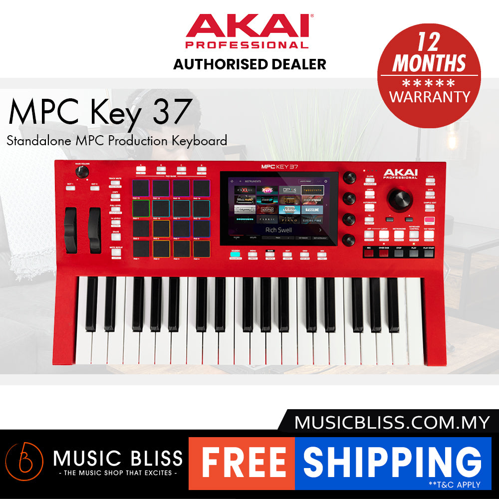 Akai Professional MPC Key 37 Standalone MPC Production Keyboard | Music ...