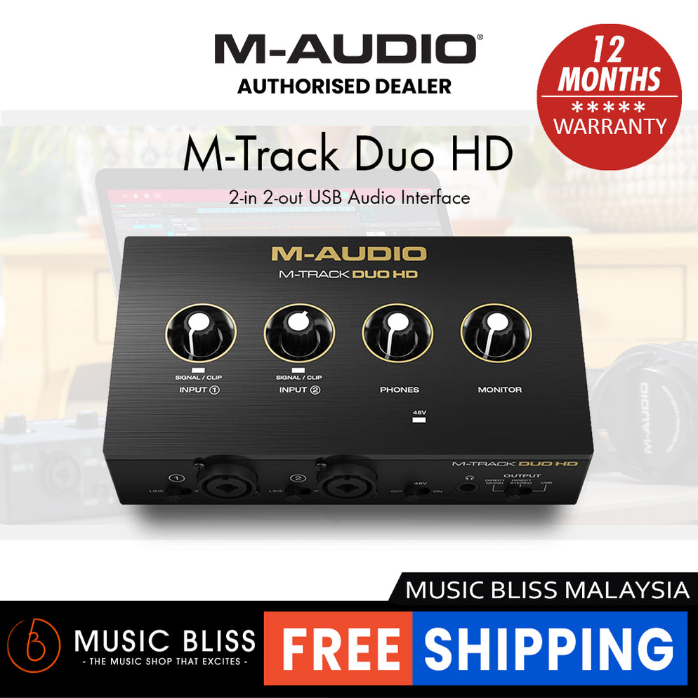 M-Audio M-Track Duo HD USB-C Audio Interface | Music Bliss Malaysia