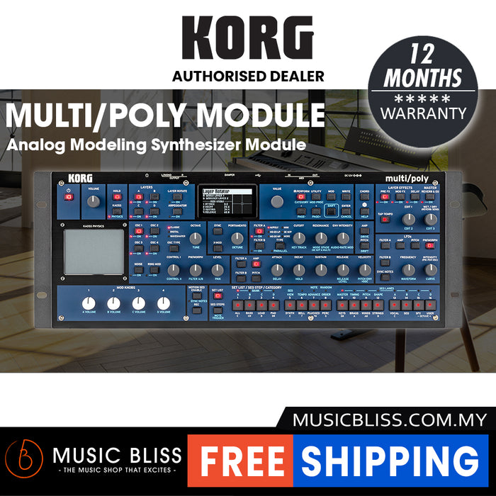 Korg Multi/Poly Analog Modeling Synthesizer Module | Music Bliss Malaysia