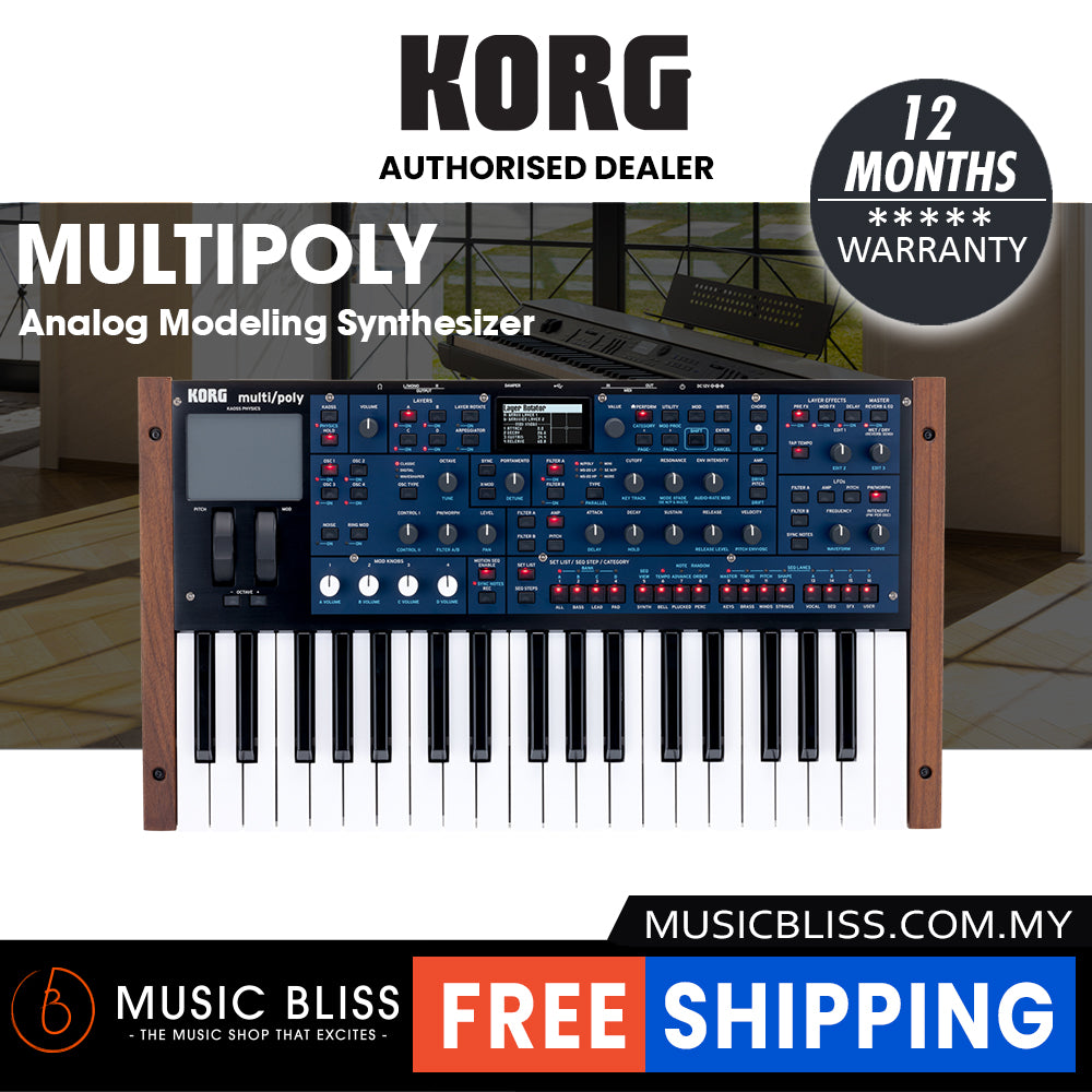 Korg Multipoly Analog Modeling Synthesizer | Music Bliss Malaysia