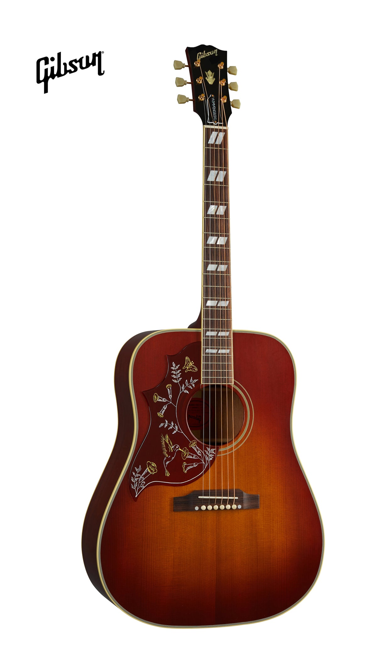 GIBSON 1960 HUMMINGBIRD, FIXED BRIDGE LEFT-HANDED ACOUSTIC GUITAR ...