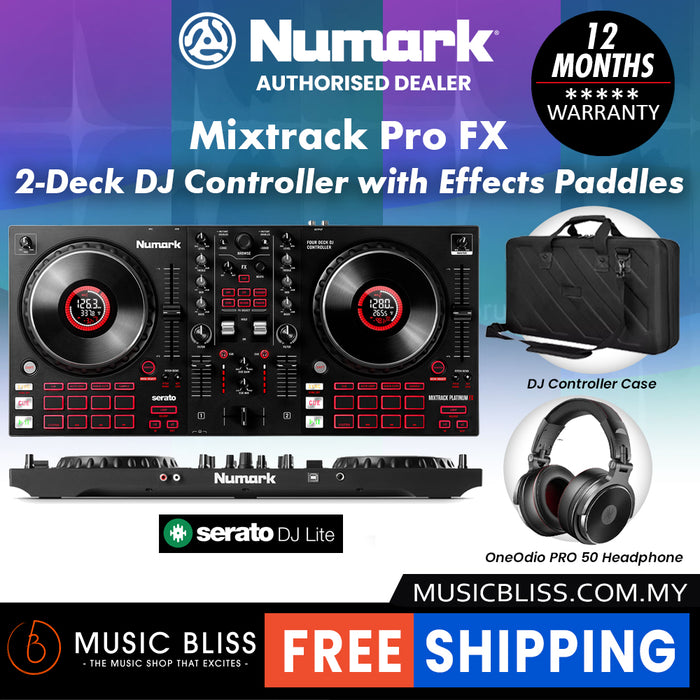 Numark Mixtrack Pro FX – 2 Deck DJ Controller For Serato DJ with DJ ...