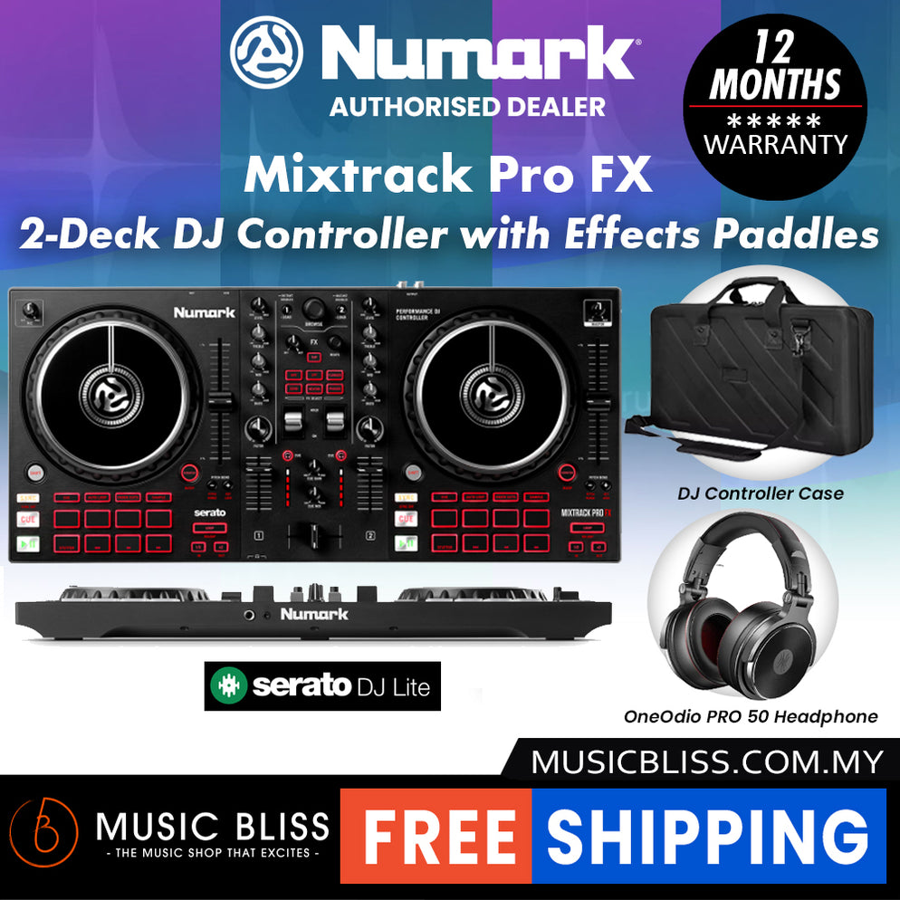 Numark Mixtrack Pro FX – 2 Deck DJ Controller For Serato DJ with DJ ...