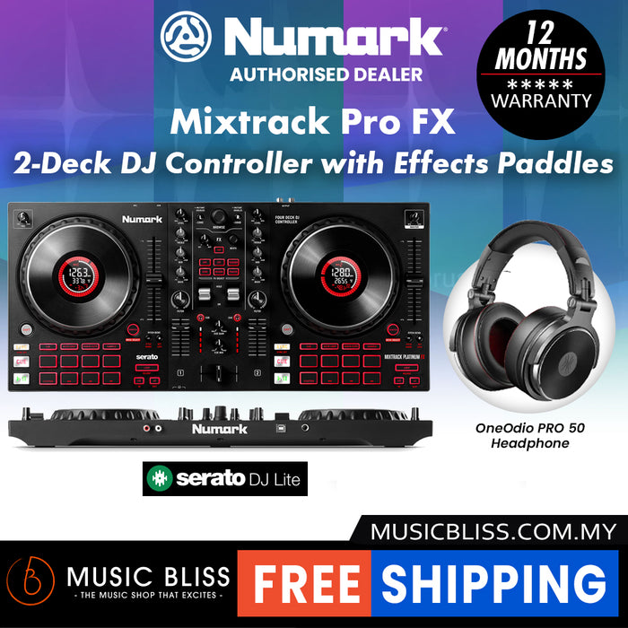 Numark Mixtrack Pro FX – 2 Deck DJ Controller For Serato DJ with DJ ...