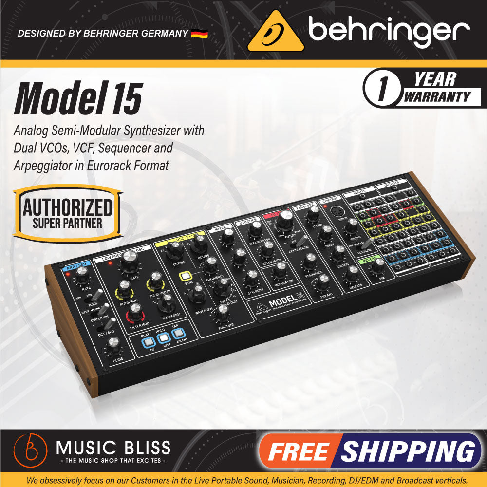 Behringer Model 15 Semi-modular Analog Synthesizer | Music Bliss Malaysia