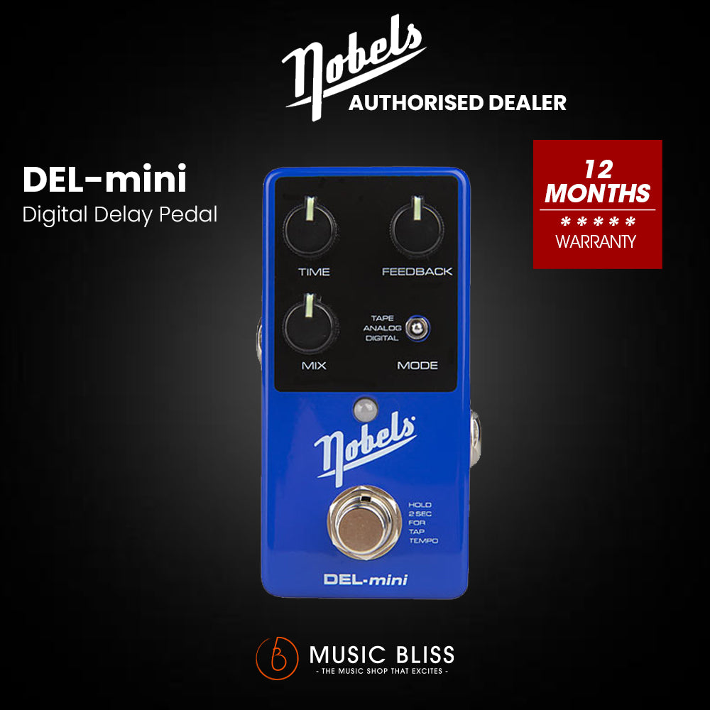 Nobels DEL-Mini Compact Stereo Delay Pedal | Music Bliss Malaysia