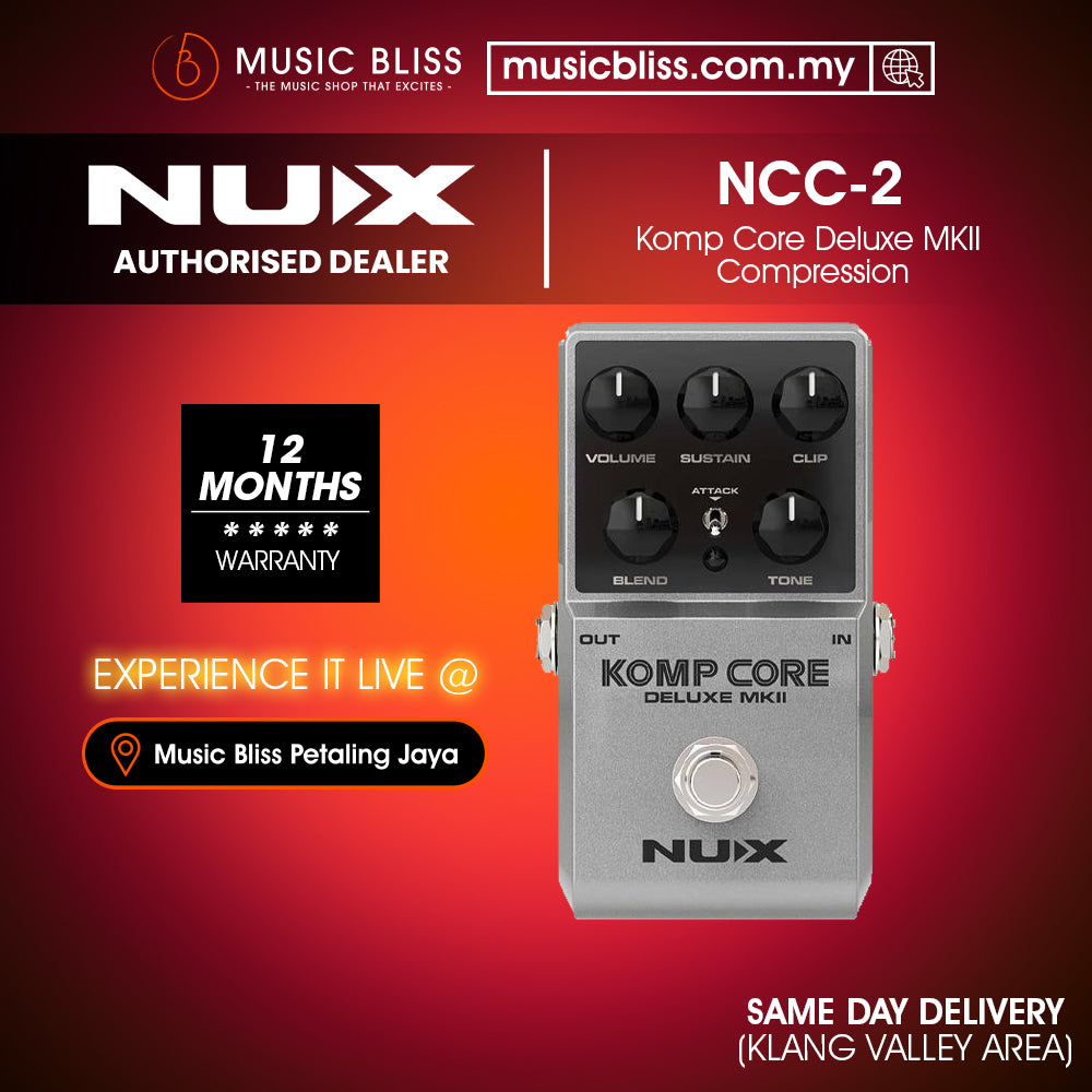 NUX Komp Core Deluxe MKII Compressor Pedal | Music Bliss Malaysia