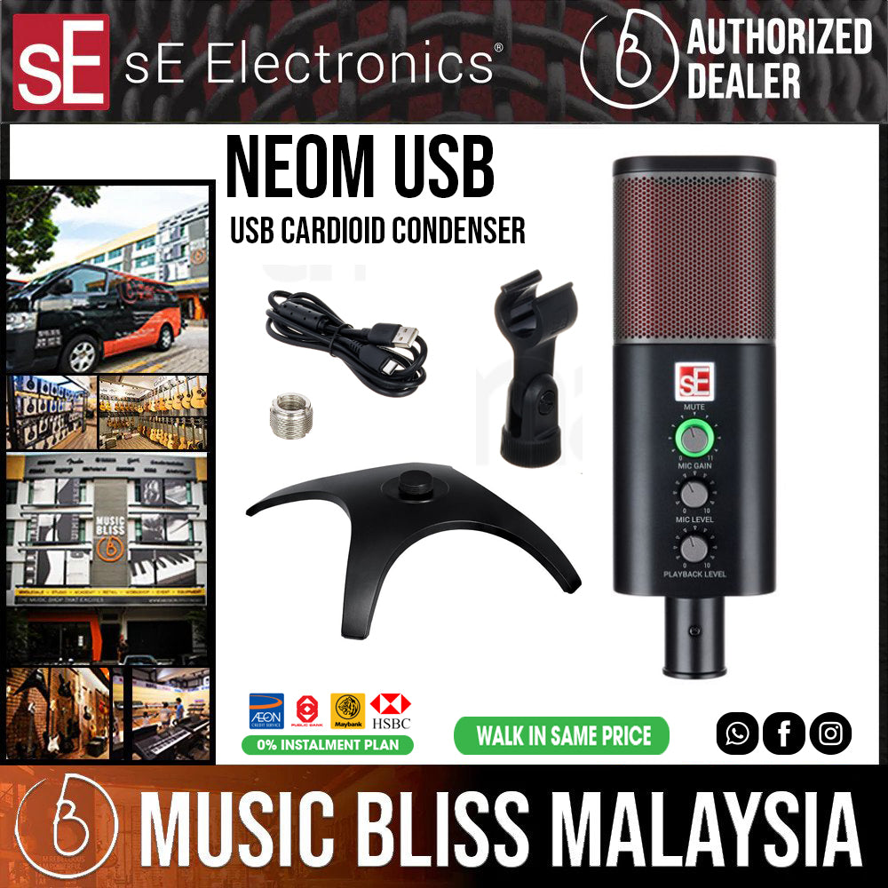 sE Electronics Neom USB Condenser Microphone | Music Bliss Malaysia