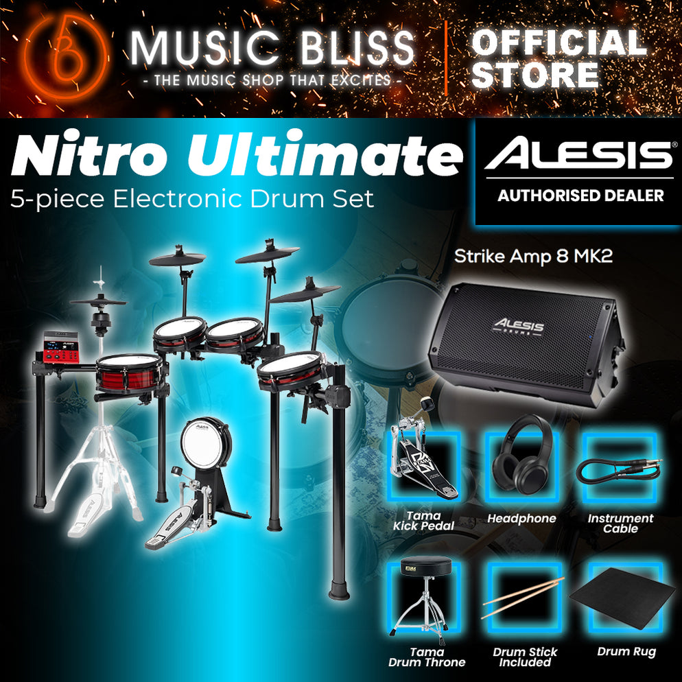 Alesis Nitro Ultimate Electronic Drum Set | Music Bliss Malaysia
