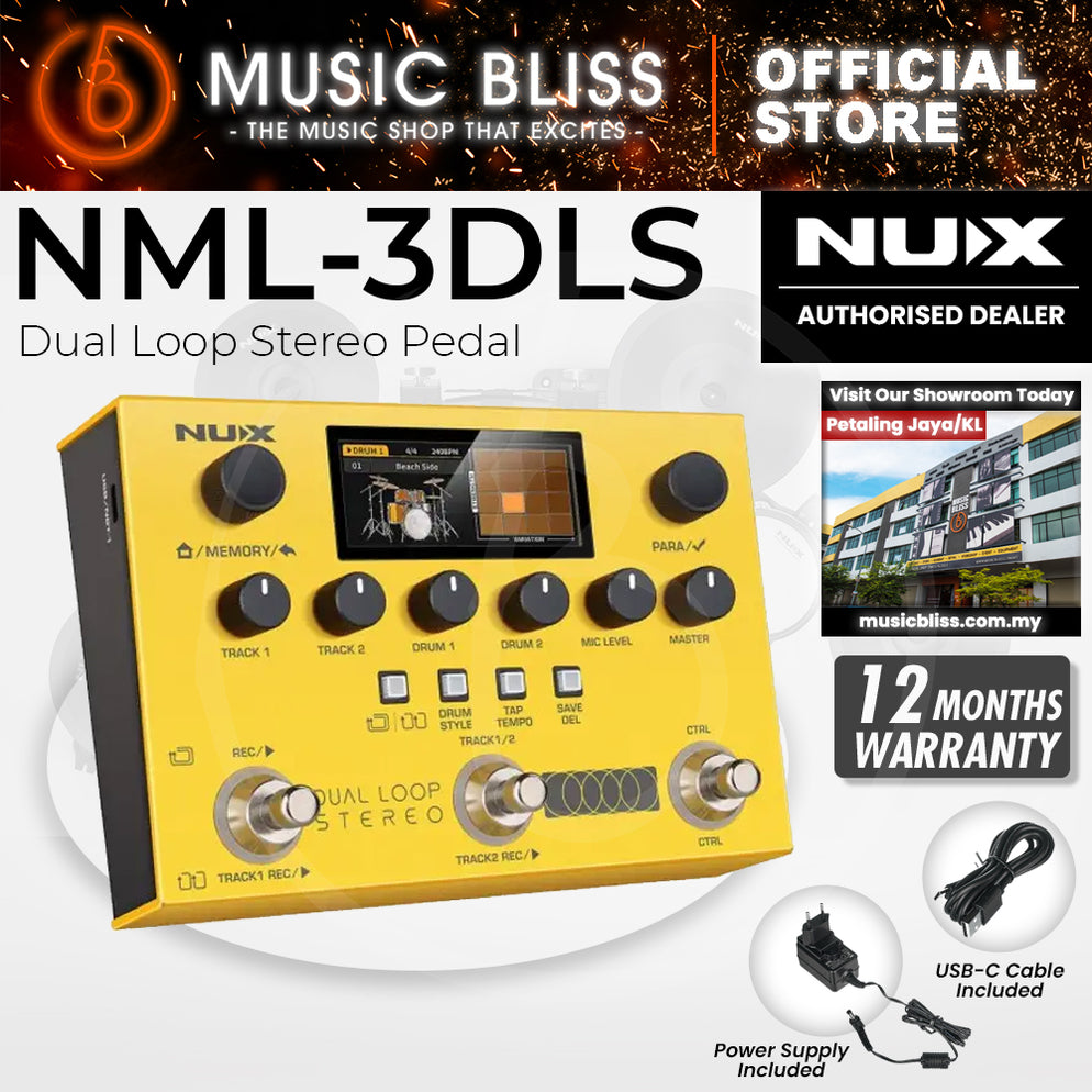 NUX NML-3DLS Dual Loop Stereo Pedal | Music Bliss Malaysia