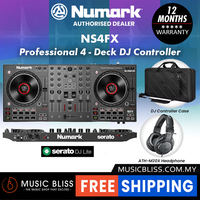 Numark NS4FX 4-Channel DJ Controller | Music Bliss Malaysia