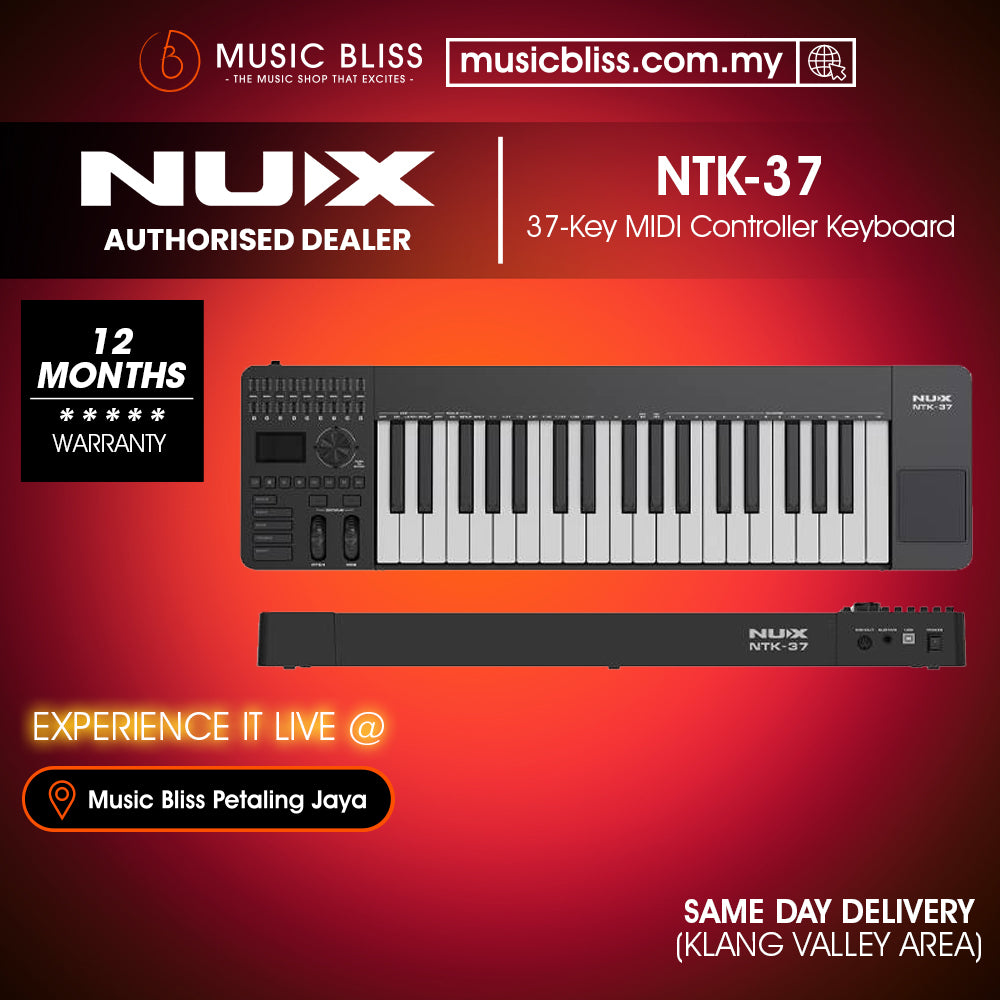 NUX NTK-37 37-Key MIDI Controller Keyboard | Music Bliss Malaysia