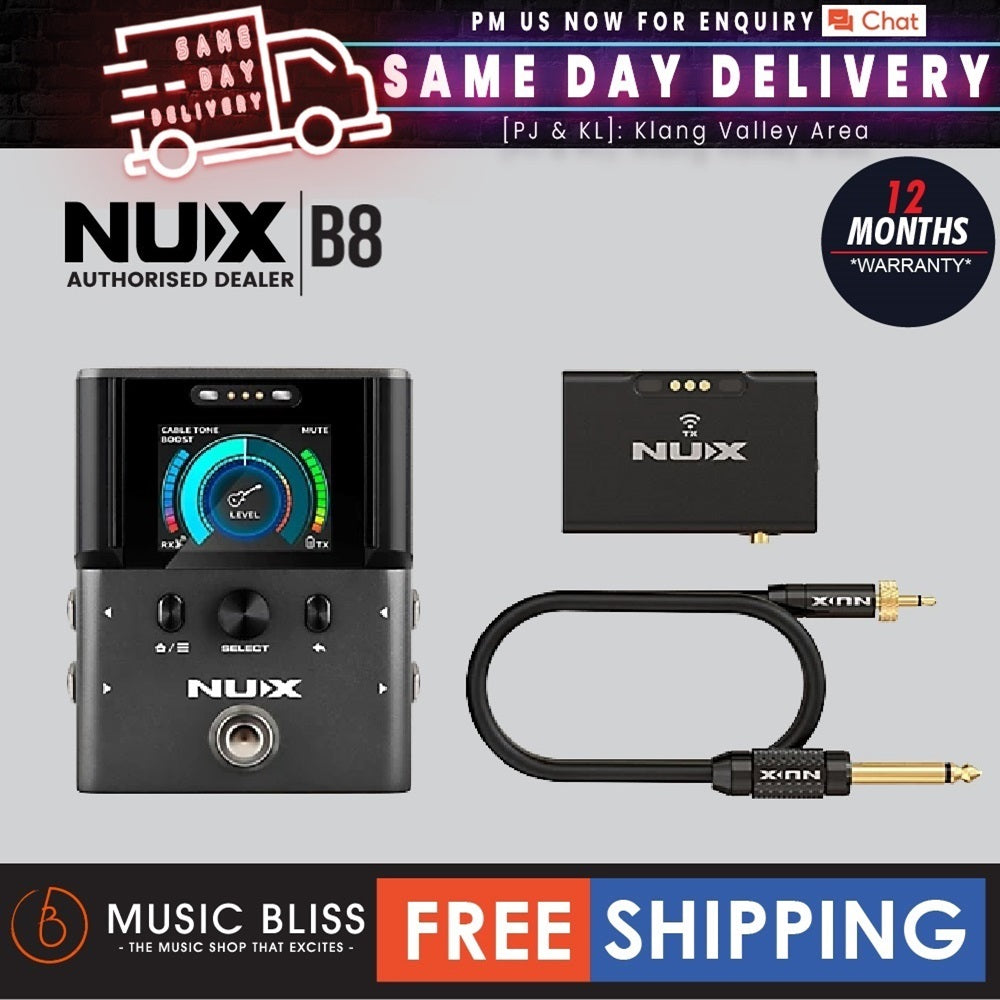 NUX B-8 Professional Wireless System (B8) | Music Bliss Malaysia