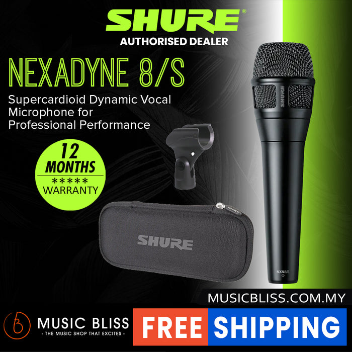 Shure NXN8/S Nexadyne 8/S Dynamic Vocal Microphone | Music Bliss Malaysia