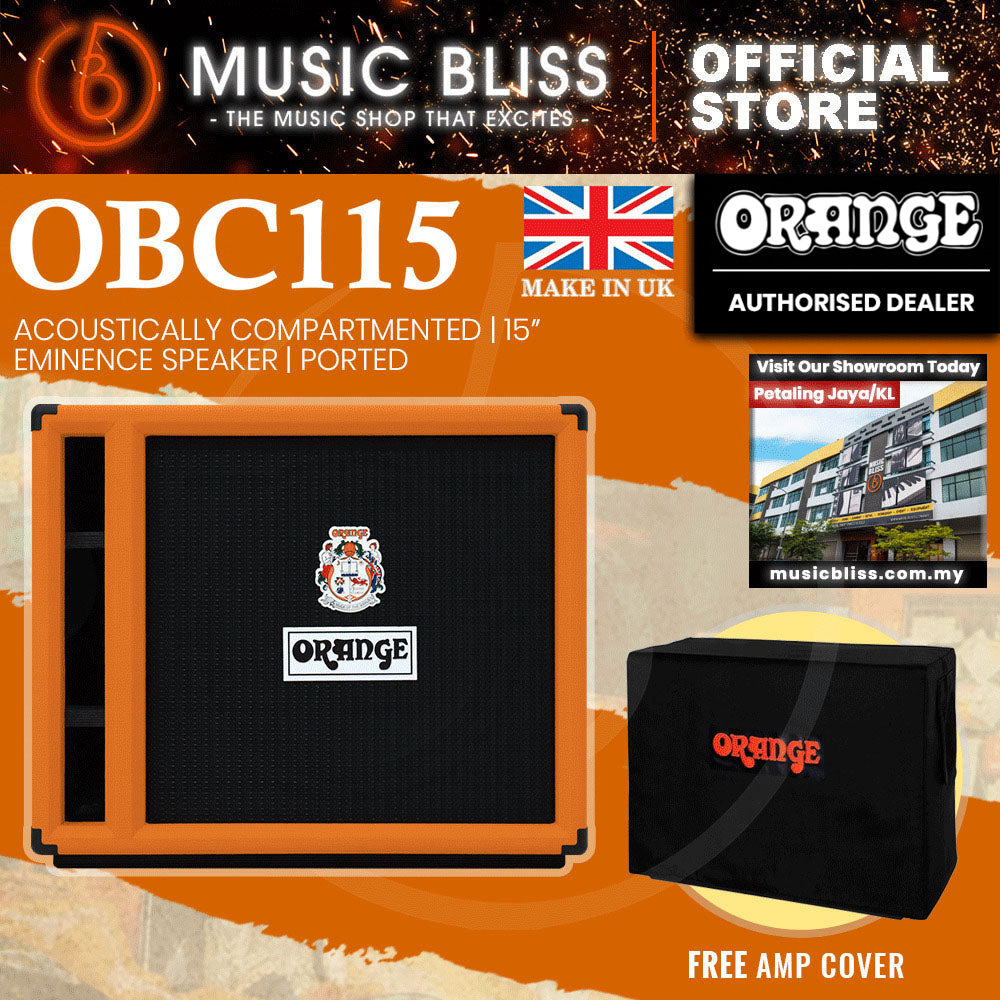Orange OBC115 1x15" 400W Bass Cabinet (Made in UK) | Music Bliss Malaysia